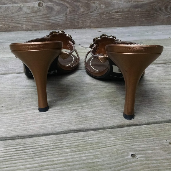 Dress Barn | Shoes | Dressbarn Bronze Stone Age Heels | Poshmark